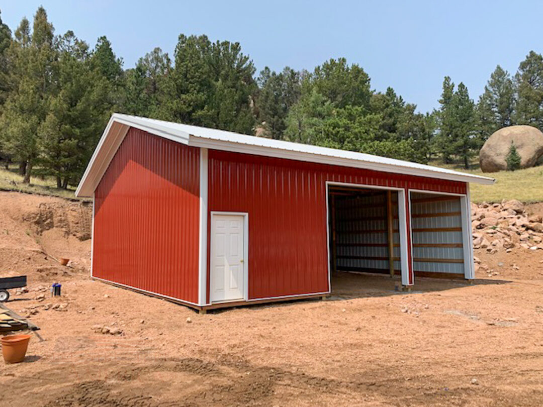 #10473 - Nine Mile Falls, WA - Pole Building | Steel Structures America