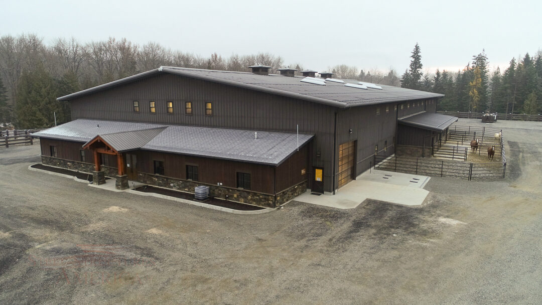 #9100 - Rathdrum Horse Barn and Riding Arena | Steel Structures America