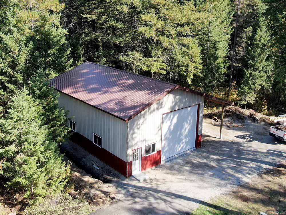 #13487 - 30 x 40 x 16 Shop in Athol, ID | Steel Structures America