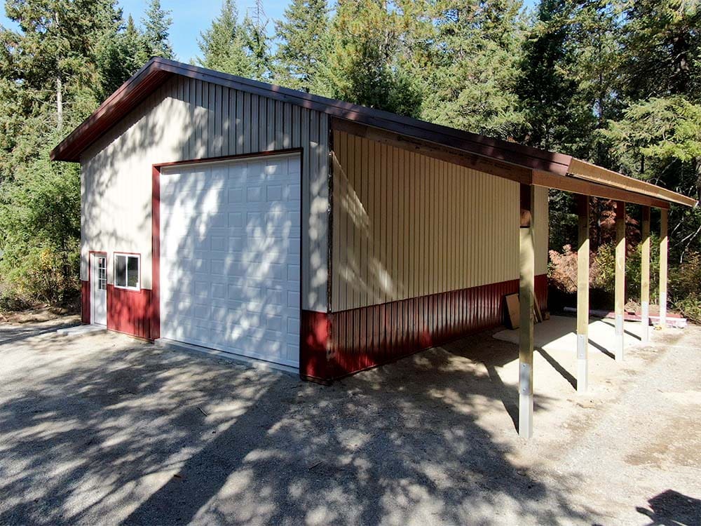 #13487 - 30 x 40 x 16 Shop in Athol, ID | Steel Structures America