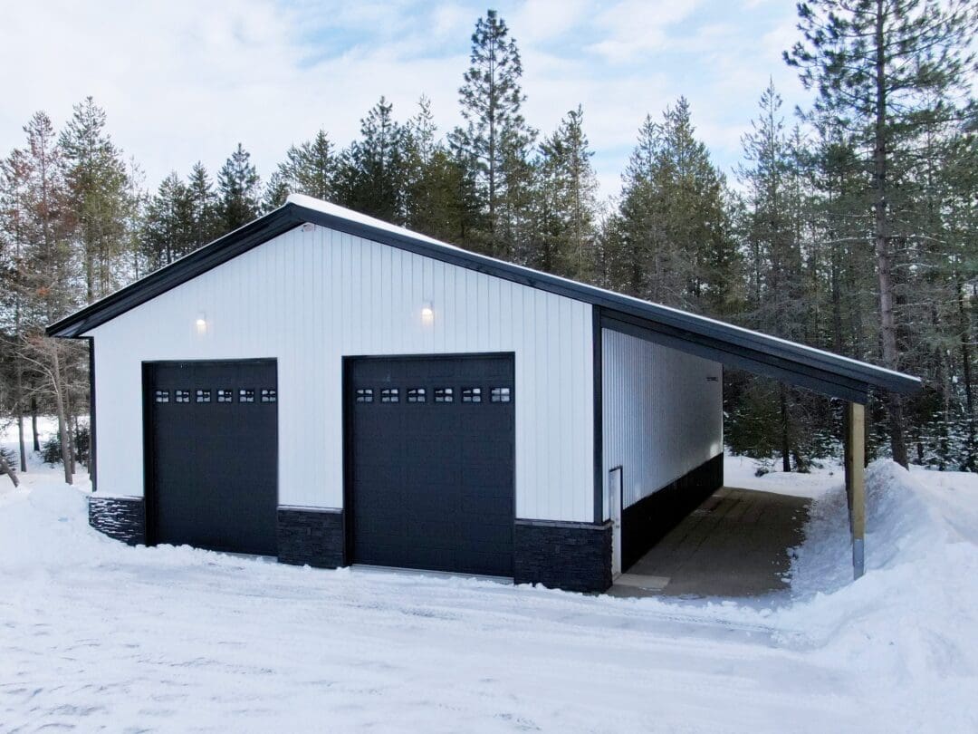 #13443 - 40 x 60 x 16 Shop with Lean-To in Rathdrum, ID | Steel ...
