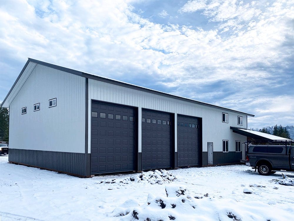 #13526 - 50' x 72' x 18' Pole Barn Shop with a Loft in Newport, WA ...