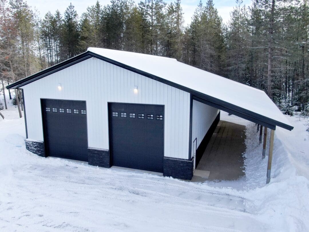 #13443 - 40 x 60 x 16 Shop with Lean-To in Rathdrum, ID | Steel ...