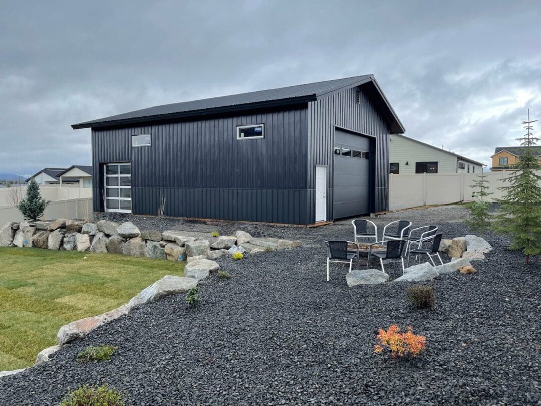 #13623 - 30 x 40 x 14 Pole Building Shop in Post Falls, ID | Steel ...