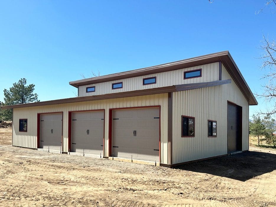 #13652 - 24 x 48 x 14 Monoslope Barn with Enclosed Lean-to in Boulder ...