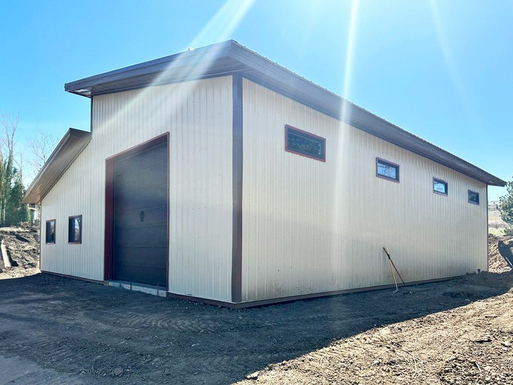 #13652 - 24 x 48 x 14 Monoslope Barn with Enclosed Lean-to in Boulder ...