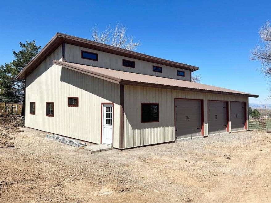 #13652 - 24 x 48 x 14 Monoslope Barn with Enclosed Lean-to in Boulder ...