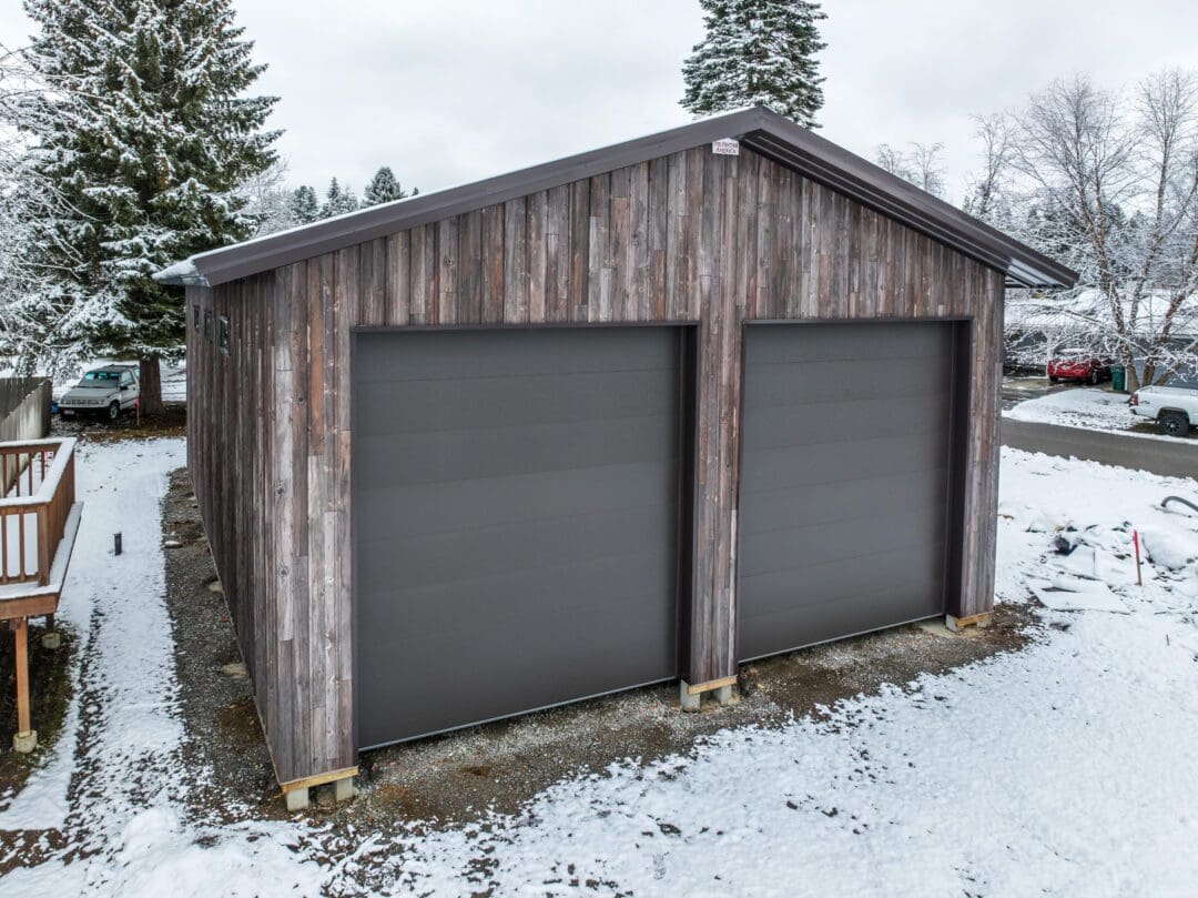 #14040 - 30X50X16 Antique Barnwood Metal Pole Barn in Hayden, ID ...