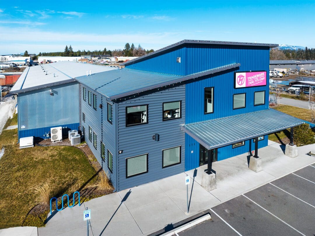 #11372 70x168x18 Monoslope All Steel Trademark Office Building in ...