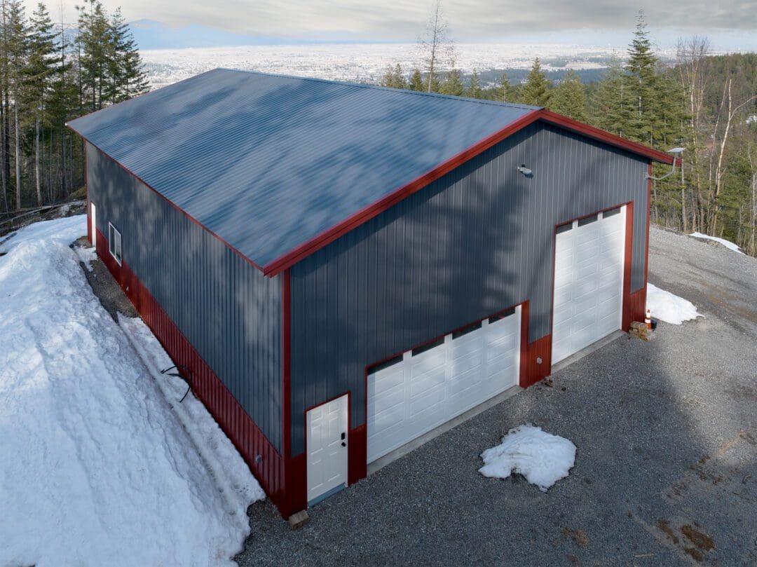 #13030 - 40x60x18 Metal Pole Building Post Falls, ID | Steel Structures ...