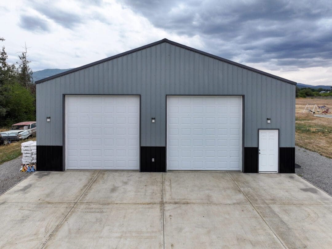 #13509 - 40×48×14 Shop with 2′ Overhangs in Spokane, WA | Steel ...