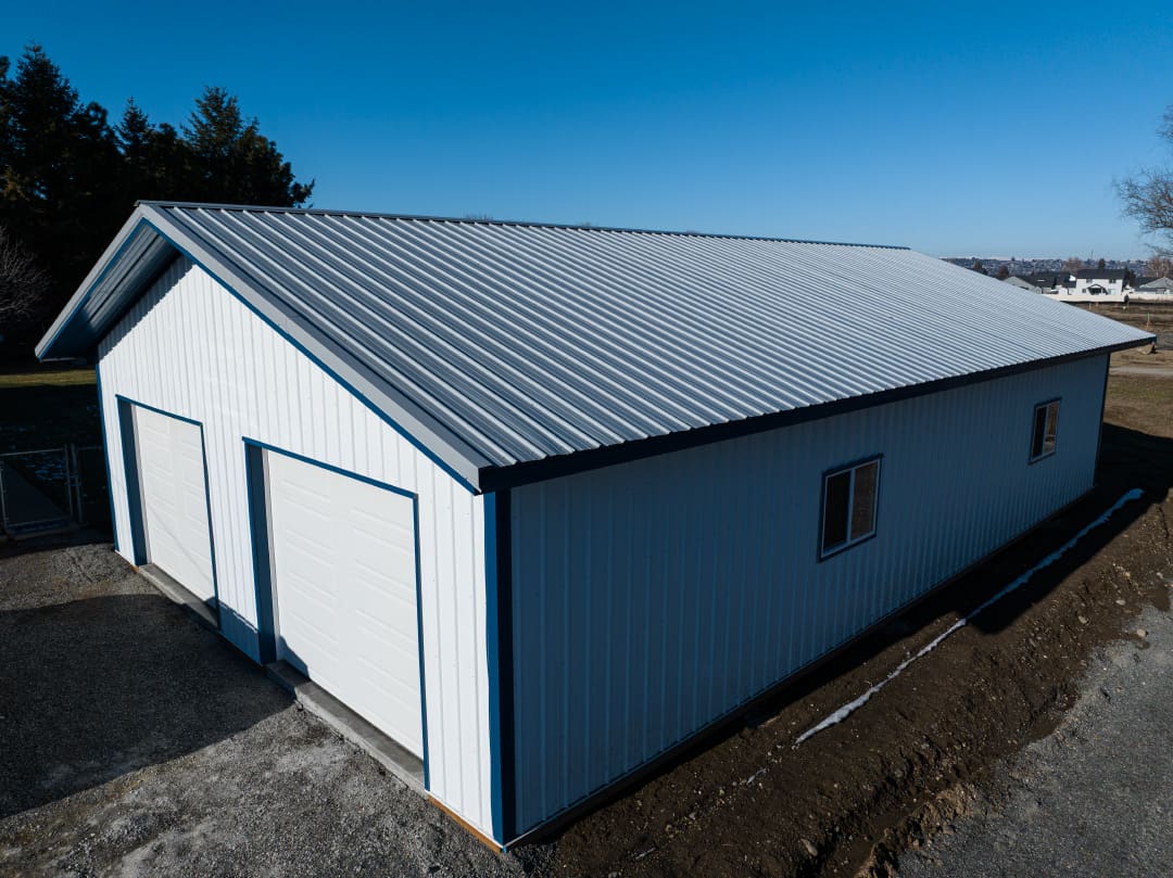 #13998 - 30x50x10 Gable Shop in Yakima, WA | Steel Structures America