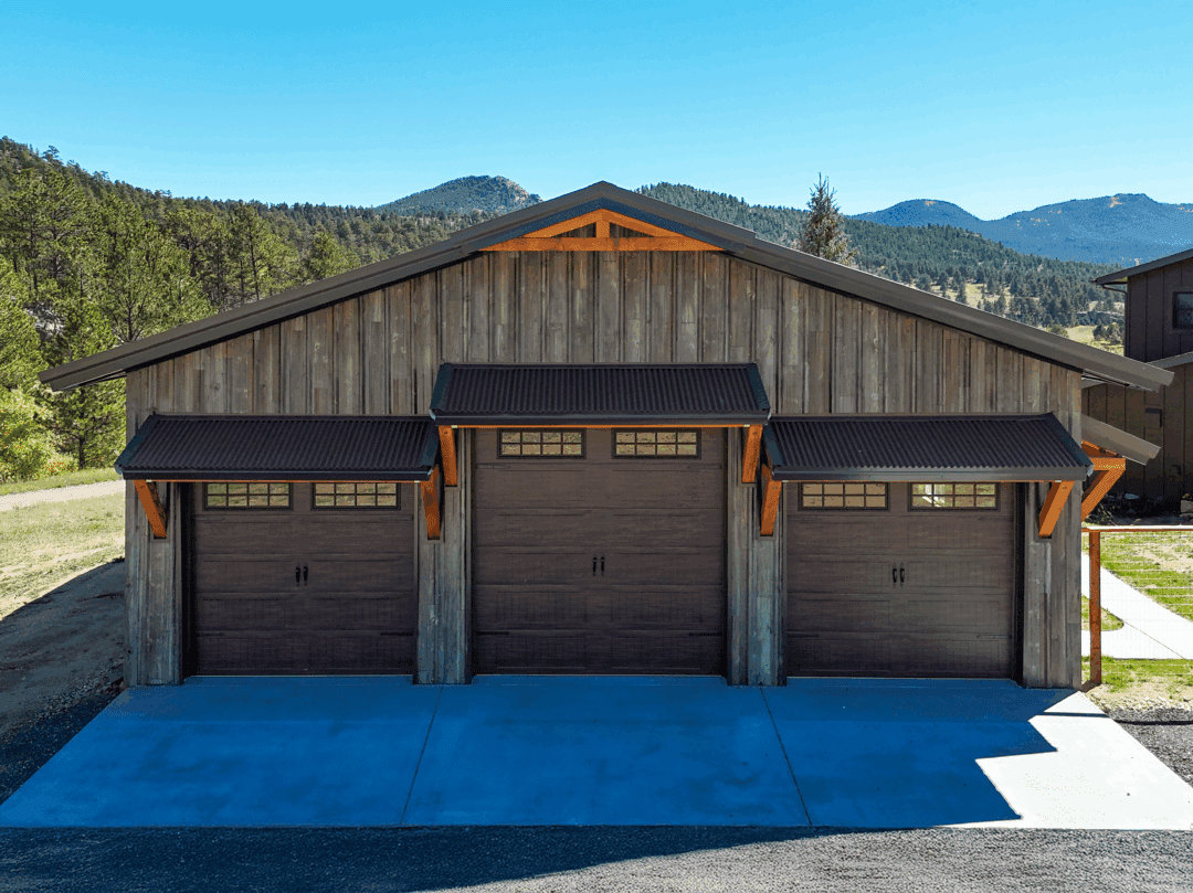 #14216 - 36x30x12 Woodgrain Steel Siding Post-Frame Building in Estes ...