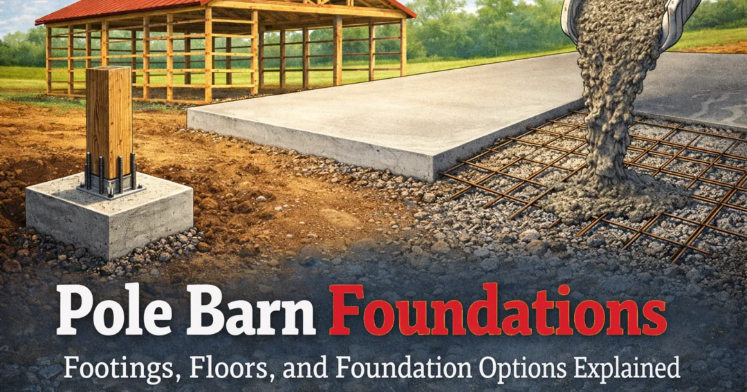 Pole Barn Foundations: Footings, Floors, and Foundation Options Explained